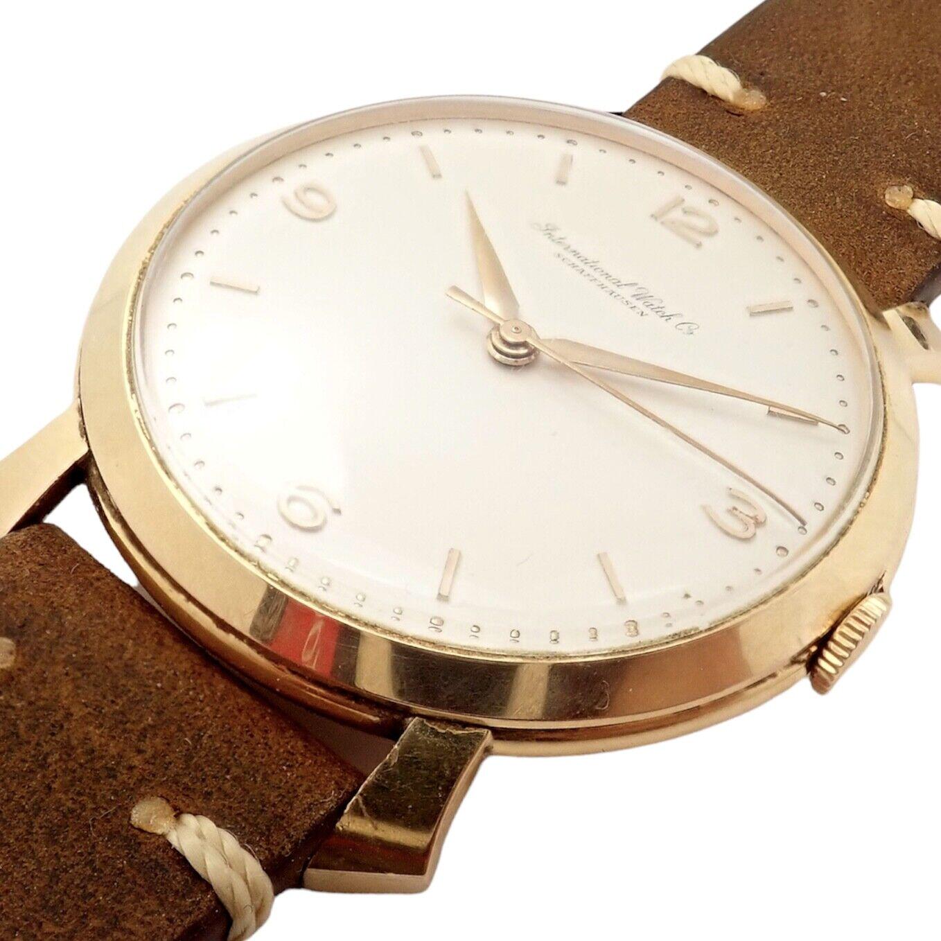 Authentisch! IWC Schaffhausen International Uhren Co 18 Karat Gelbgold ...