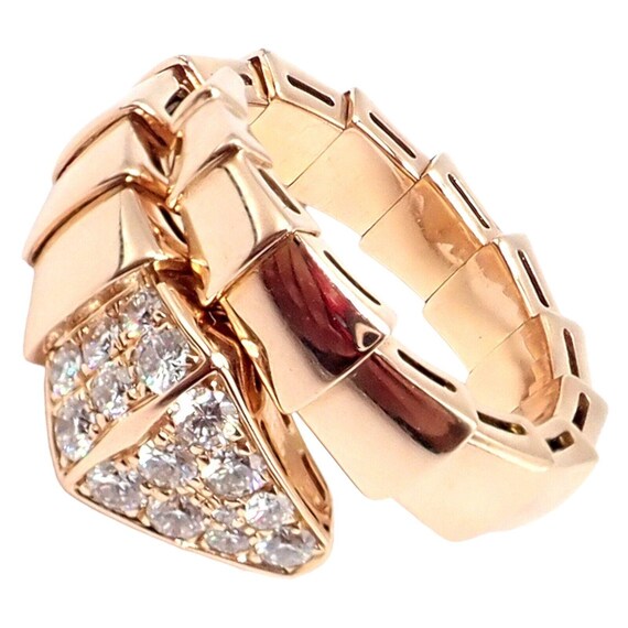 Authentic! Bulgari Bvlgari Serpenti Viper 18k Rose Go… - Gem