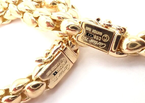 Rare! Vintage Cartier 18k Yellow Gold Chain Necklace … - Gem