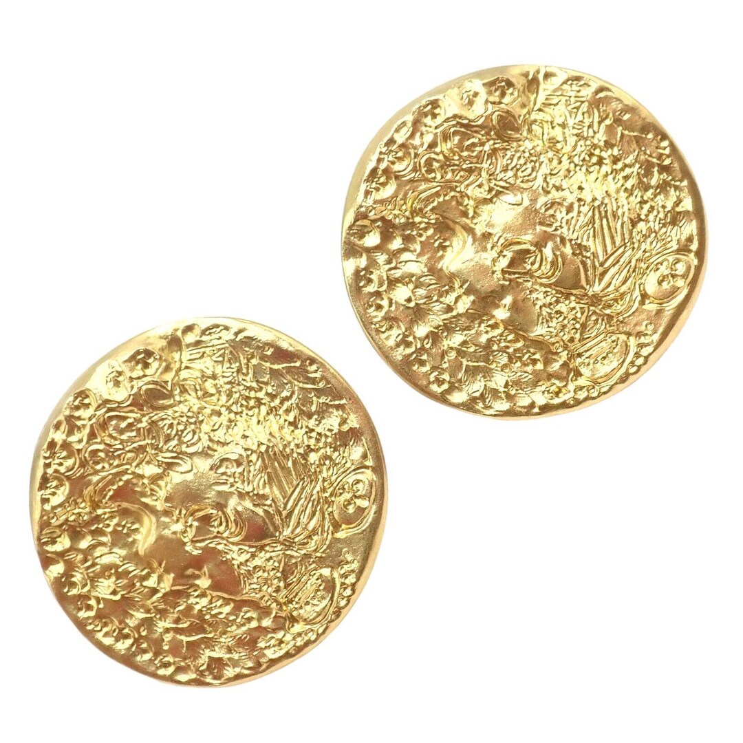 Authentic Salvador Dali D'or for Piaget 18k & 22k Yellow Gold Cufflinks ...