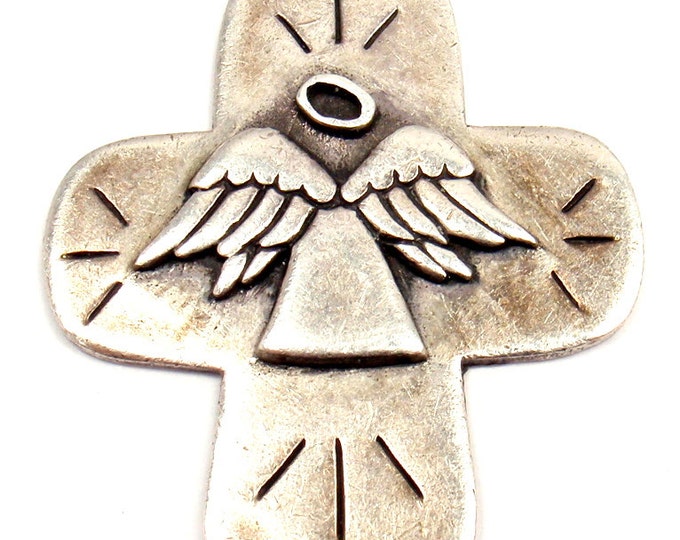 Cch Sterling Silver 925 Guardian Angel Pocket Cross Token Angels Shall ...