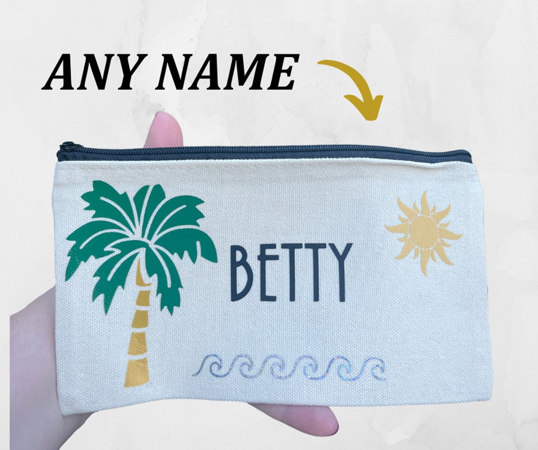 Personalised Tropical Palm Tree Pencil Case Pouch / Makeup - Etsy