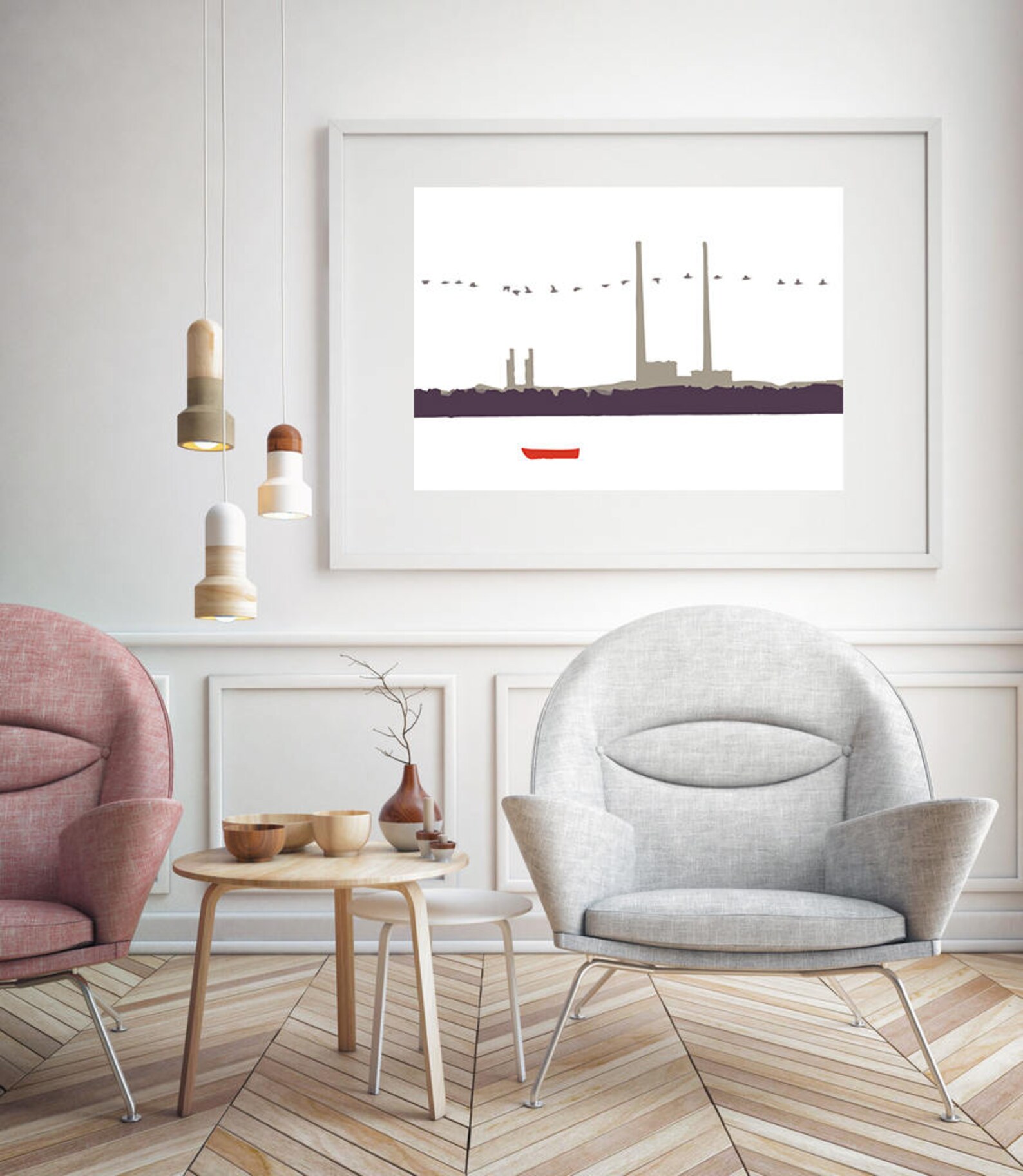 Poolbeg Geese Print - Etsy