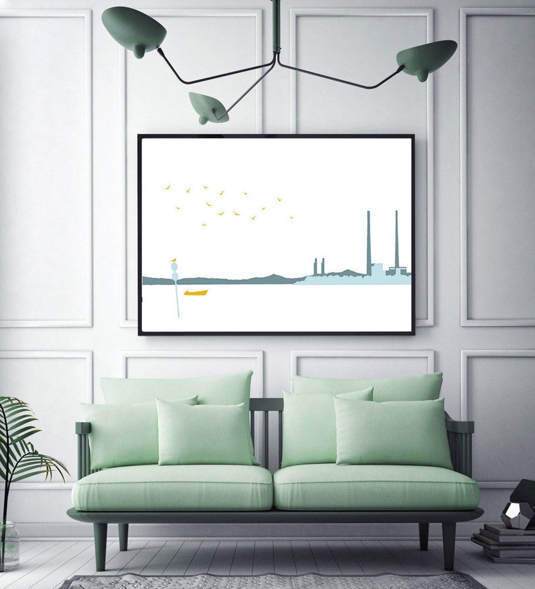 Birds Eye View Print NEW COLOURS - Etsy