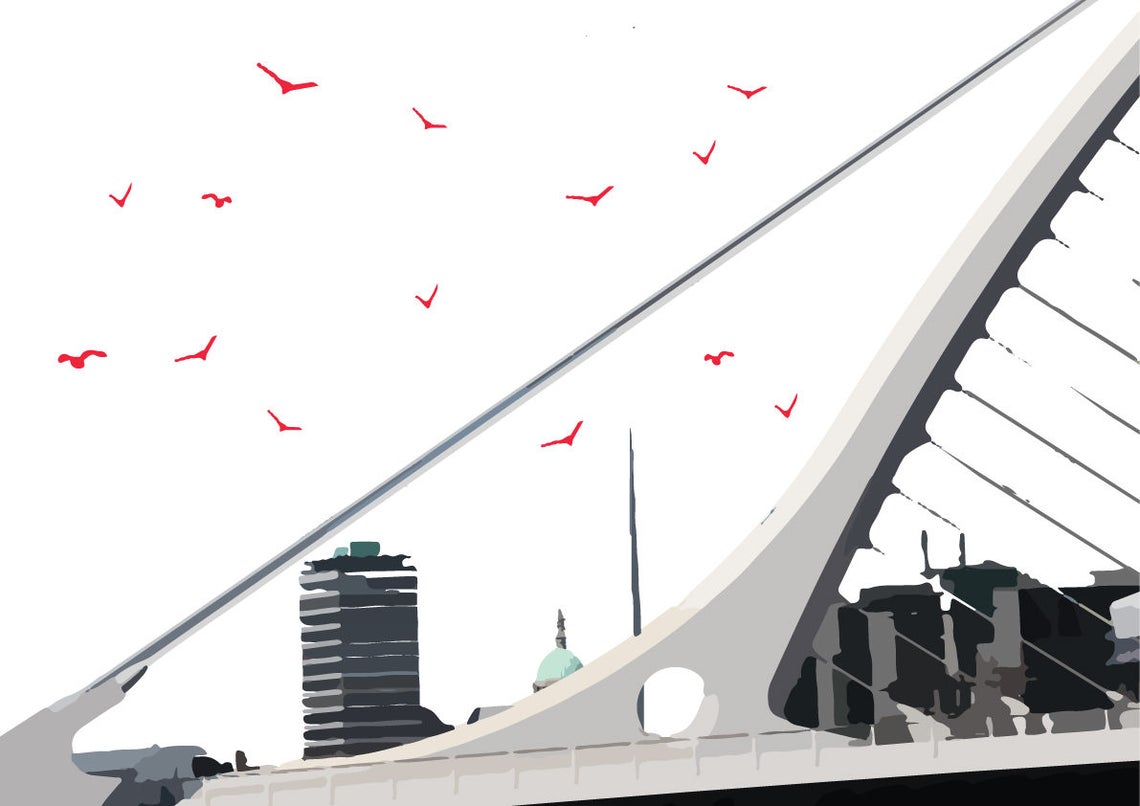 Samuel Beckett Bridge Print - Etsy Ireland