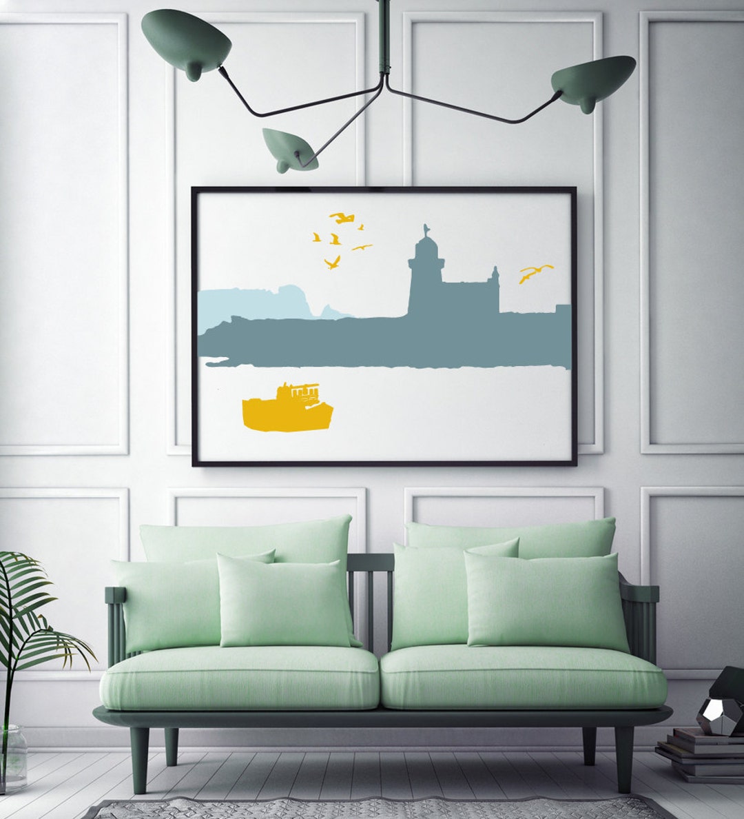 Howth Lighthouse Print - Etsy