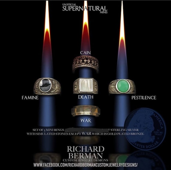 Supernatural Four Horsemen Rings