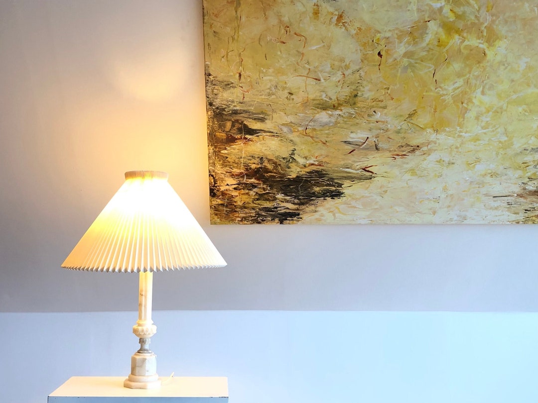 Gorgeous Large Vintage White Alabaster Empire Style Statement Table ...