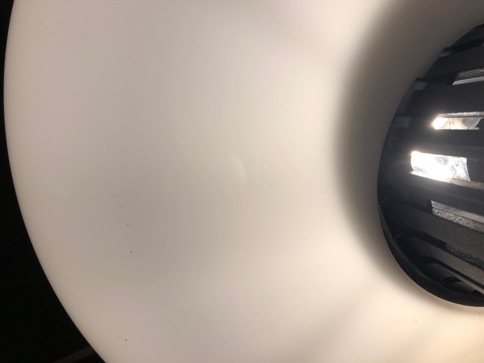 Danish Postmodern Large Ceiling Lamp in White & Black Plastic From the ...