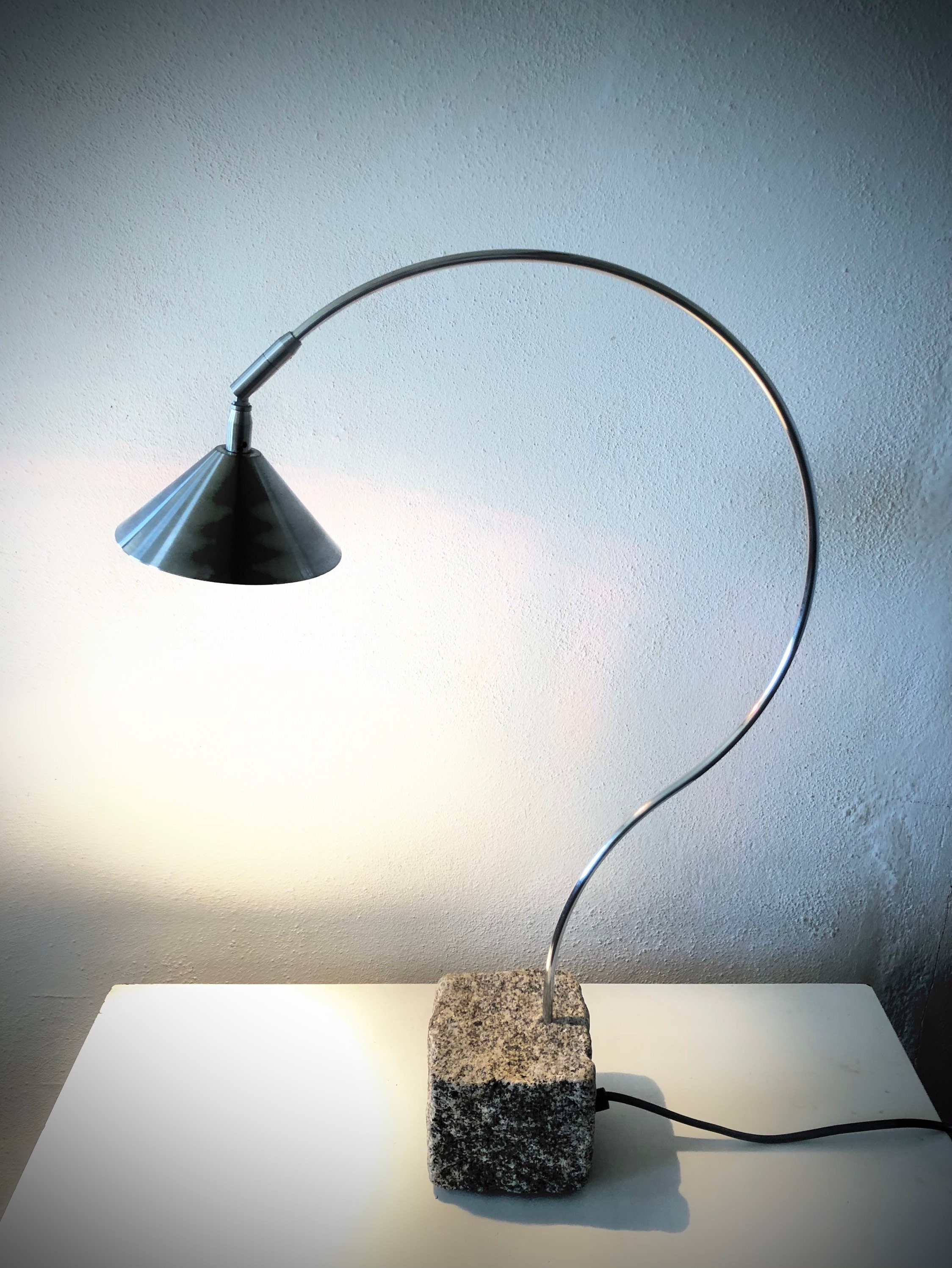 Danish Postmodern Vintage Table Lamp With Organic Neck | Etsy