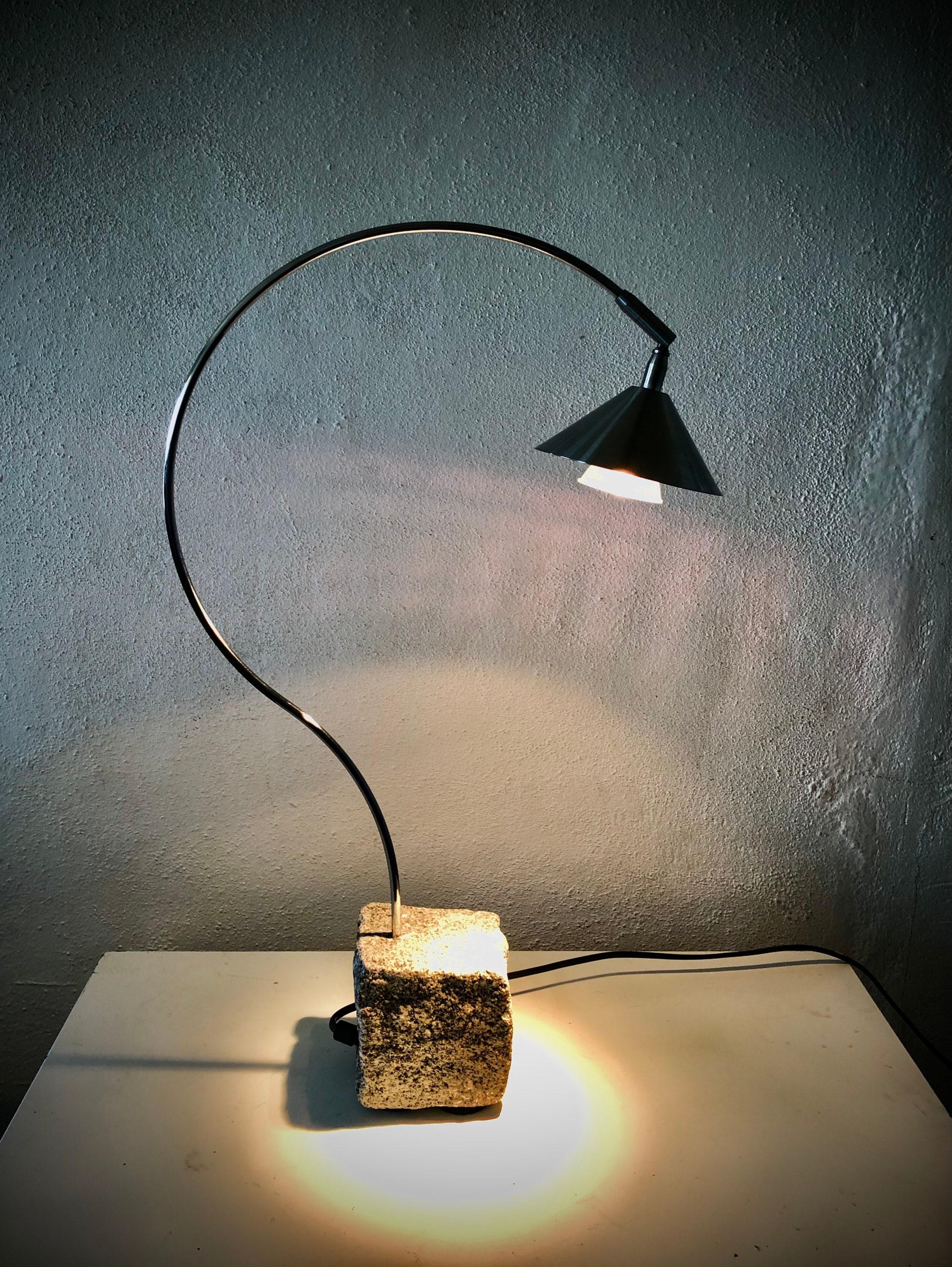 Danish Postmodern Vintage Table Lamp With Organic Neck | Etsy