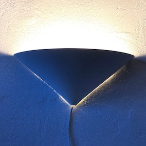 Vintage IKEA Minimalist Up-light Cone Shaped Wall Lamp in White From ...