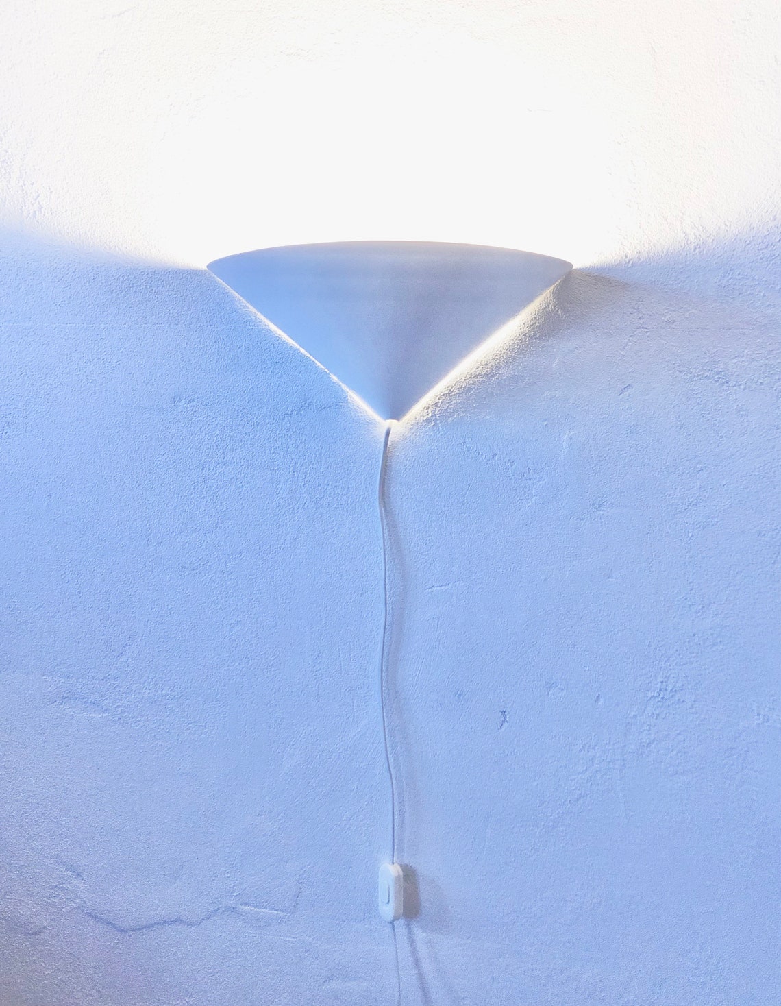 Vintage IKEA Minimalist Up-light Cone Shaped Wall Lamp in | Etsy