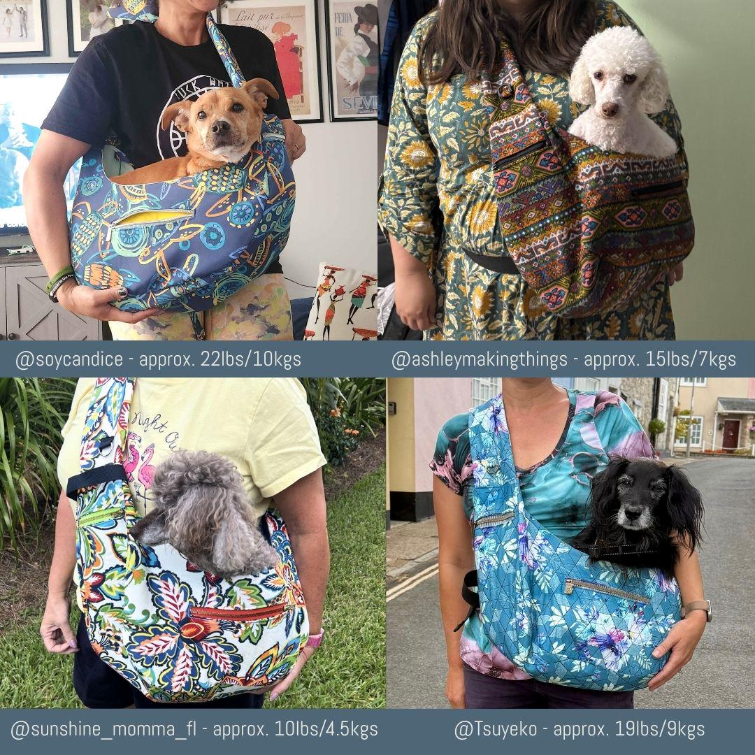 Skyler Pet Sling PDF Sewing Pattern: Adjustable Dog Carrier & Travel ...