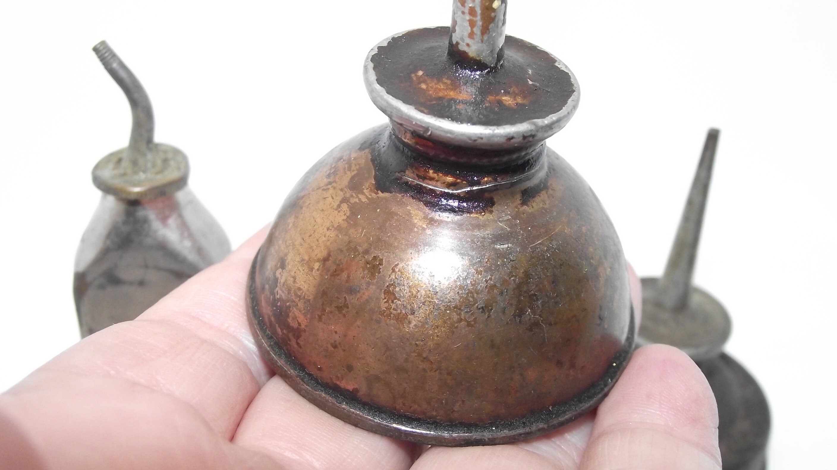 3 Vintage Antique Thumb Pump Oilers Sm Oil Cans Lot. Marked - Etsy