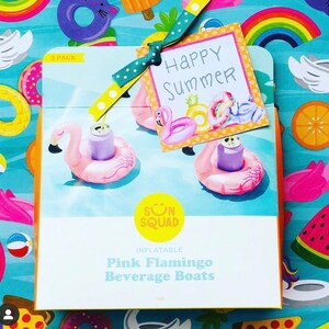 Happy Summer Printable Tags, Floating Into Summer, Instant Download ...