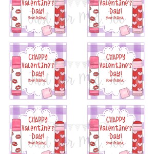 Digital Valentine Tag, Girl Valentine, Chappy Valentine's Day ...
