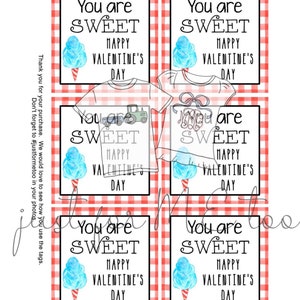Valentine Printable Tags, Instant Download, Valentine's Day Tags ...