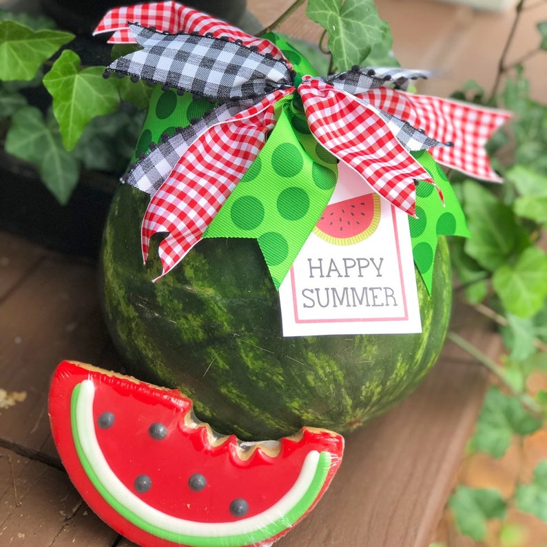 Instant Download Printable Watermelon Tag Summer Party Tag - Etsy