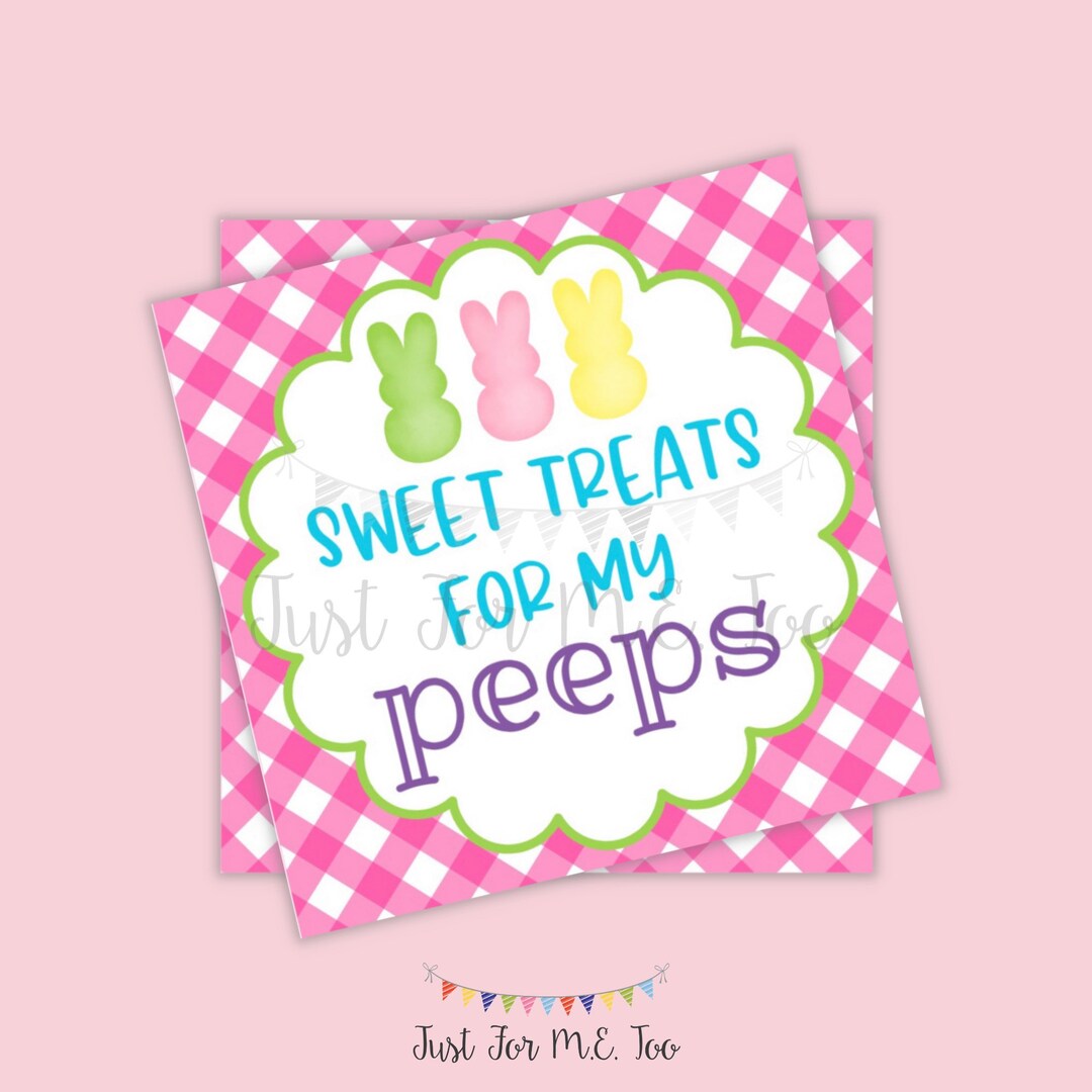 Easter Printable Tag Bundle, Easter Digital Tags, Chick Tag, Sweet ...