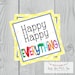 Happy Everything Printable Tags, Instant Download, Friend Tags, Square ...