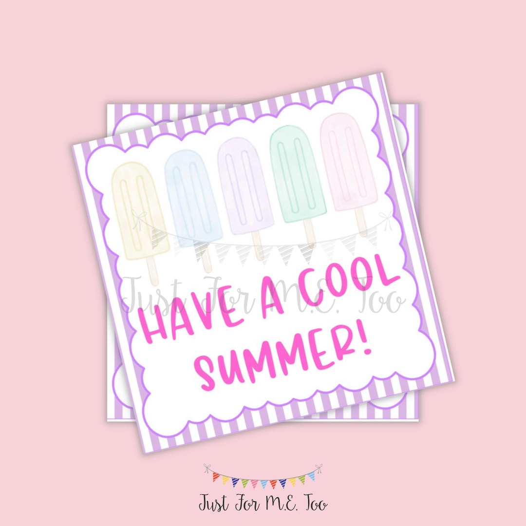 Summer Printable Tags, Have a Cool Summer, Instant Download, Summer ...