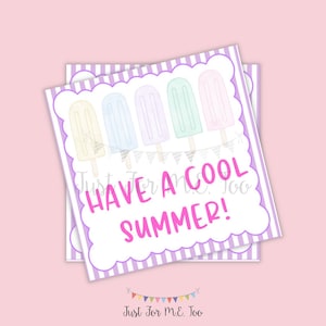 Summer Printable Tags, Have a Cool Summer, Instant Download, Summer ...
