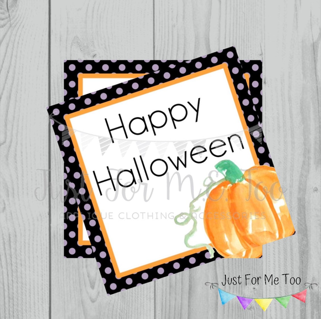 Halloween Printable Tags, Instant Download, Happy Halloween Tags ...