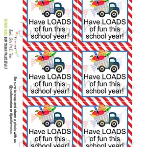 Back to School Printable Tags, Back to School, First Day of School Tags ...