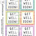Get Well Soon Digital Download Tag, Get Well Tag, Multi-color Tag ...