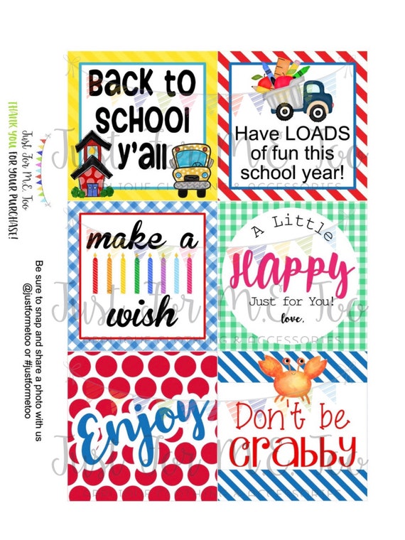 July Bundle Printable Tag Bundle Digital Tags Gift Tag | Etsy