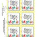 Happy Everything Printable Tags, Instant Download, Friend Tags, Square ...