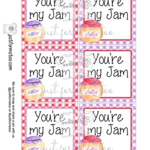 Valentine Printable Tags, Instant Download, Valentine's Day Tags ...