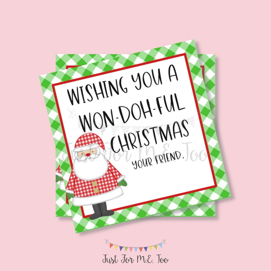 Christmas Printable Tags, Won-doh-ful Christmas, Merry Christmas Tag ...