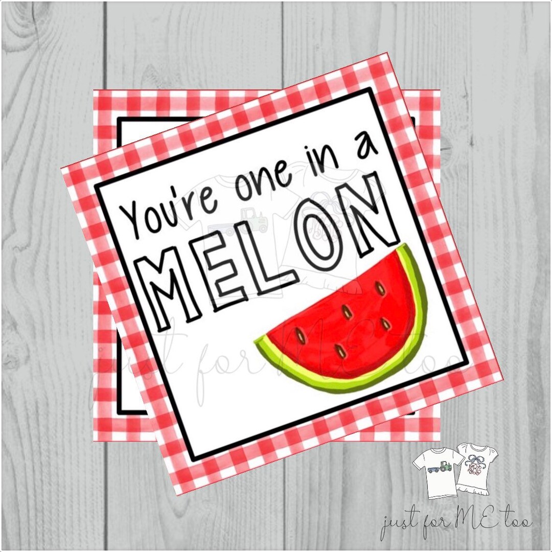 Instant Download Printable Watermelon Tag, Summer Party Tag, Watermelon ...