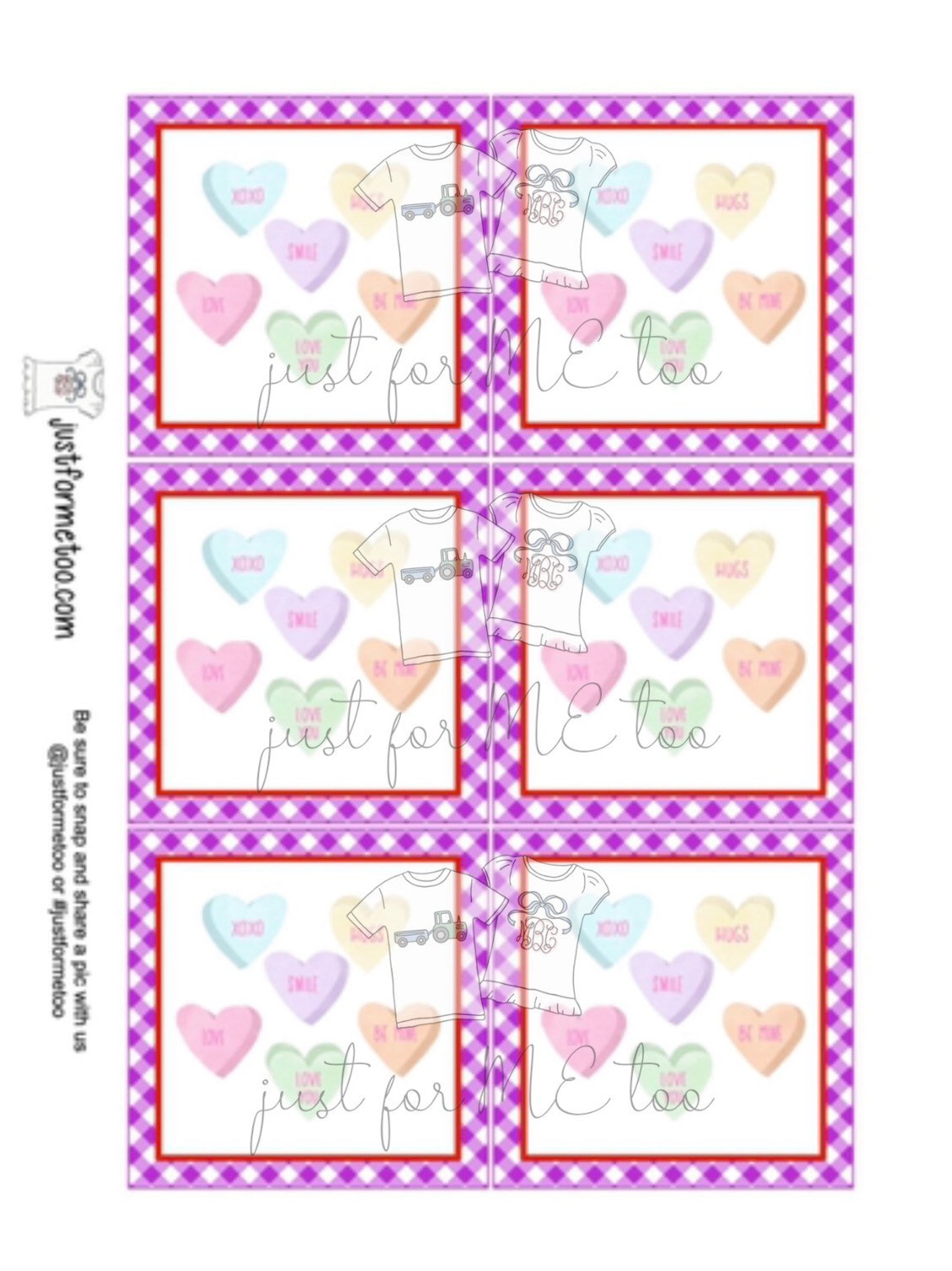 Valentine Bundle Printable Tag Bundle, Valentine's Day Digital Tags ...