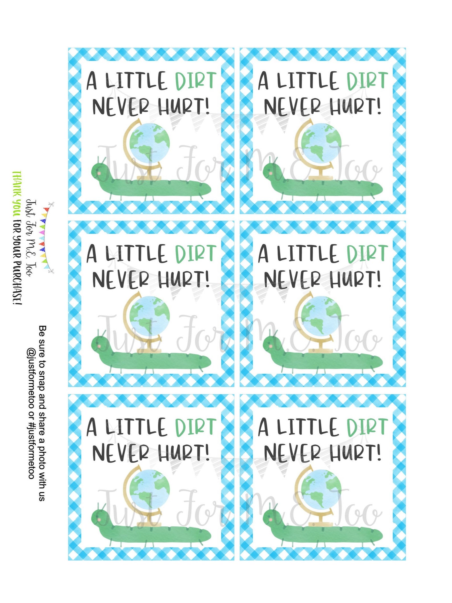 Earth Day Printable Tag Earth Day Printable Earth Day Gift - Etsy