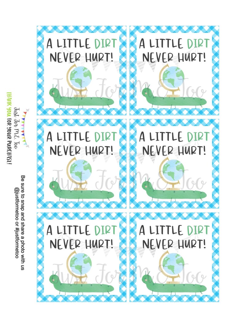 Earth Day Printable Tag Earth Day Printable Earth Day Gift - Etsy