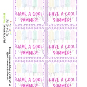 Summer Printable Tags, Have a Cool Summer, Instant Download, Summer ...