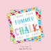 Summer Printable Chalk Gift Tag Chalk Full of Fun Kids Tag - Etsy