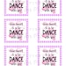 Ballet Recital Gift Tags: Printable Square Dance Tags (JPEG) - Etsy
