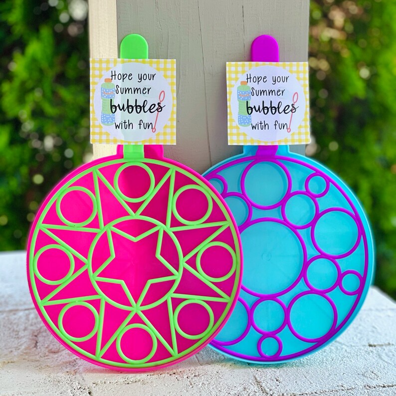 Instant Download Printable Bubble Tag Summer Party Tag | Etsy