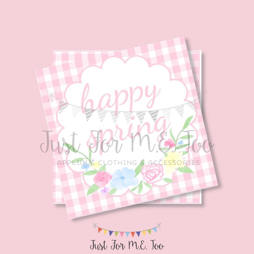 Floral Happy Spring Printable Gift Tags: Teacher Treats (instant ...