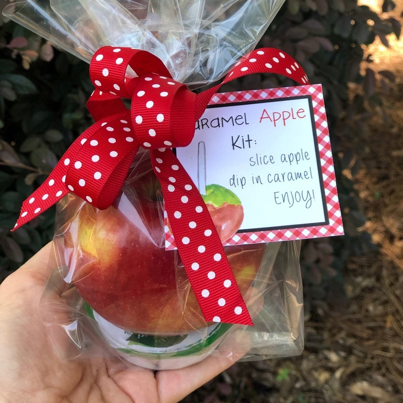 Caramel Apple Printable Tags Caramel Apple Kit Instant - Etsy