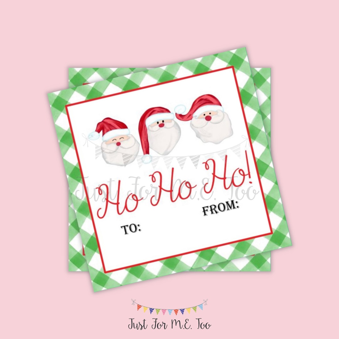 Christmas Printable Tags, Instant Download, Christmas Tags, Square Gift ...