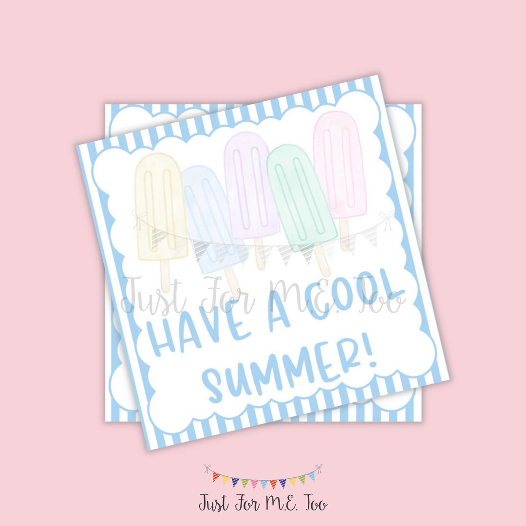 Summer Printable Tags, Have a Cool Summer, Instant Download, Summer ...