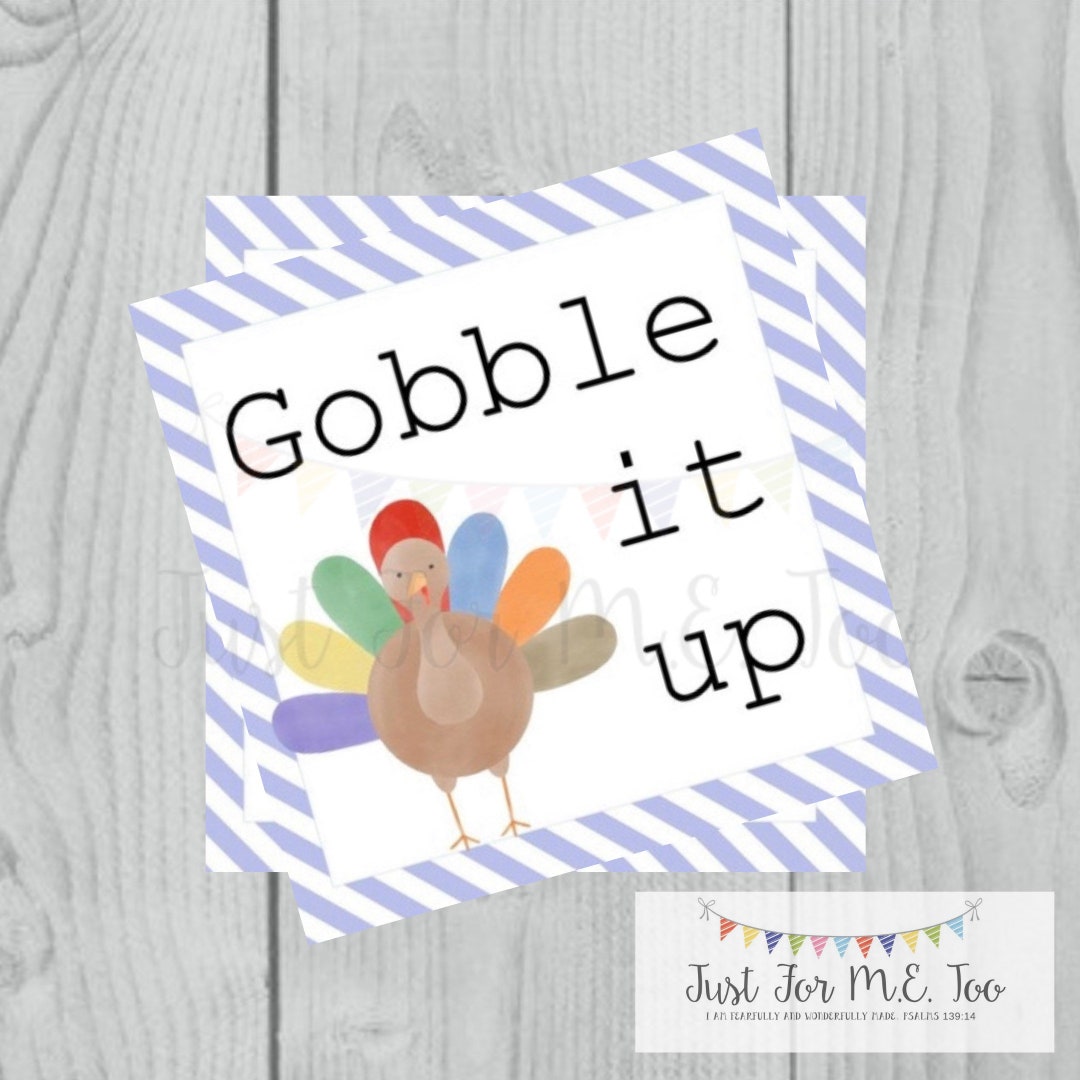 Thanksgiving Printable Tags, Instant Download, Fall Tags, Turkey Gift ...