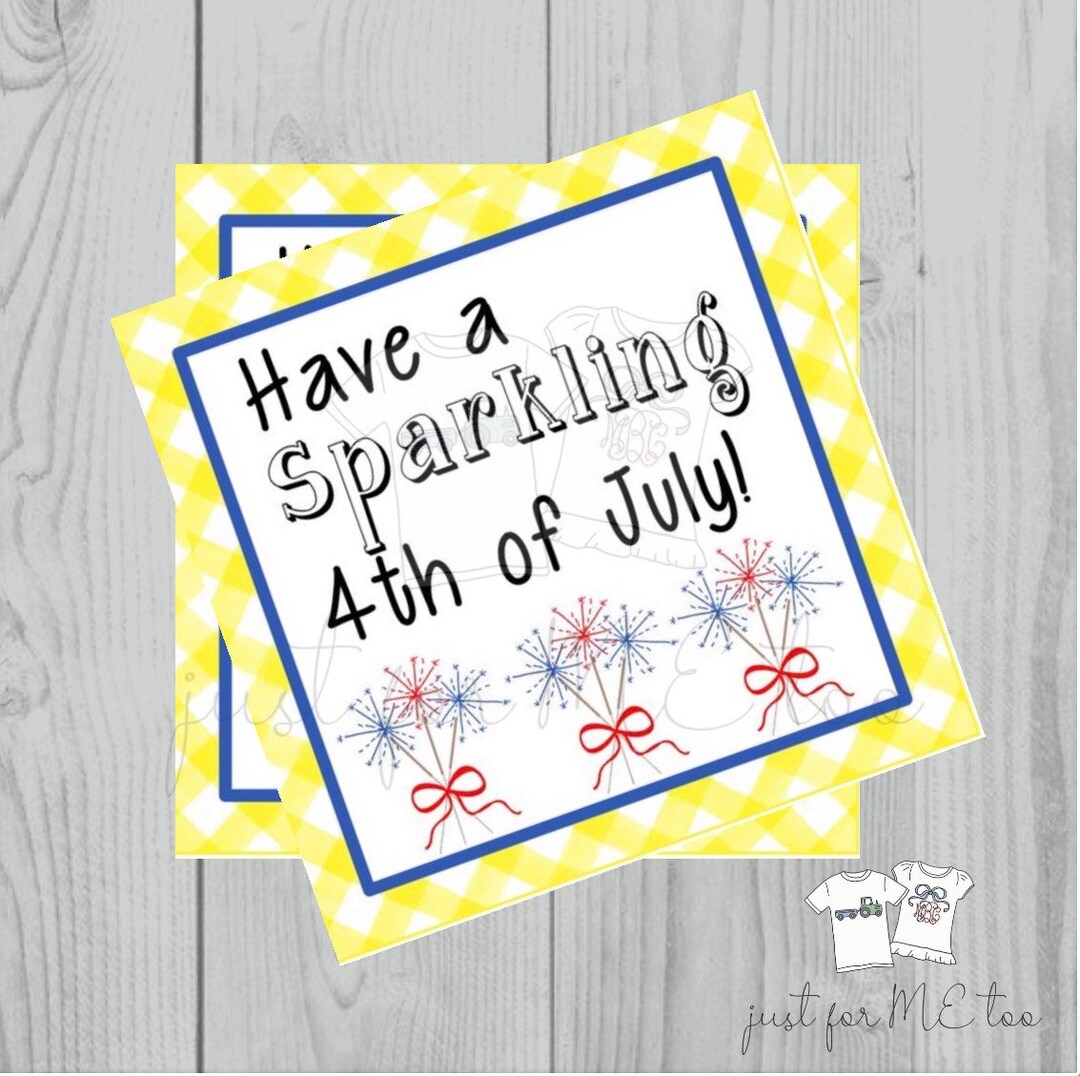 Instant Download Printable 4th of July Tag, Firework Tag, July 4th ...