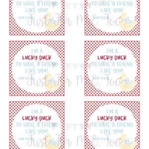 Valentine's Day Printable Tags, Instant Download, Valentine's Day Tags ...