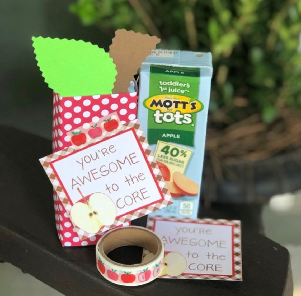 Caramel Apple Printable Tags Caramel Apple Kit Instant - Etsy